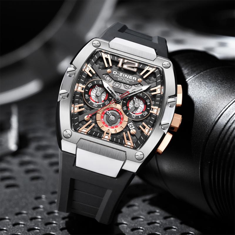 Jam Tangan Kuarza Getah Lelaki, D-Ziner, DZ-9051 - TikTok Shop Malaysia