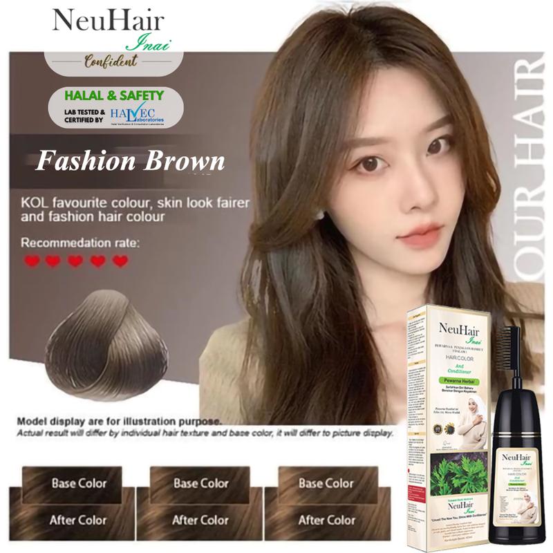 Fashion Brown 400ML - Herbal NeuHair Inai Pewarna Rambut Hai - TikTok ...
