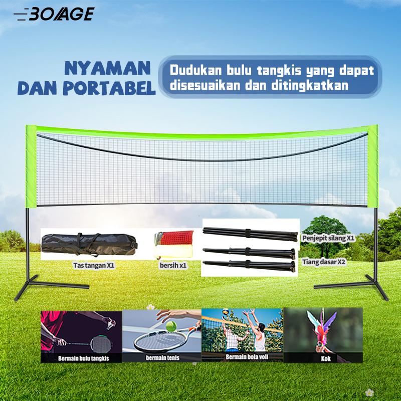 Badminton Pole Net Tiang Jaring Bulu Tangkis Bulutangkis bahan - Shop ...