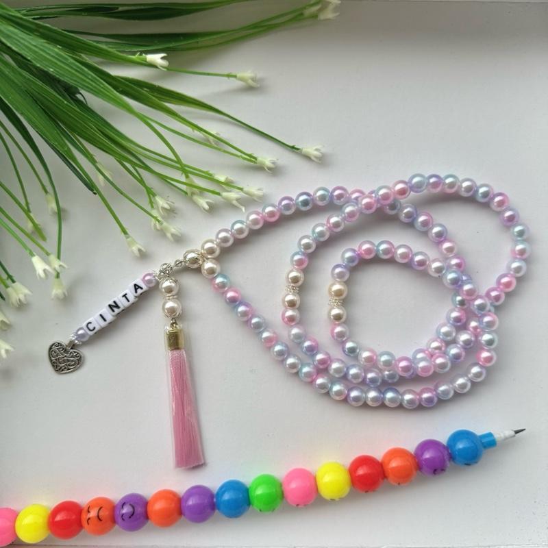 Tasbih Custom Nama 7in1 Dengan Bunga & Kotak Attire Ribbon - TikTok ...