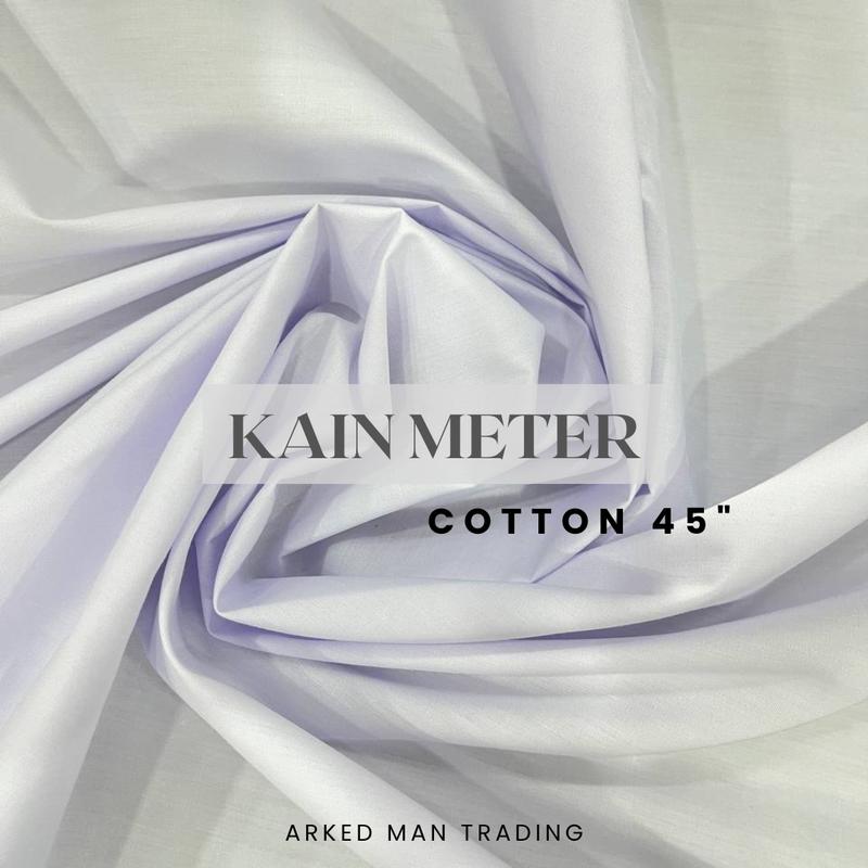 Kain Meter Cotton Putih / Bidang 45" - TikTok Shop Malaysia
