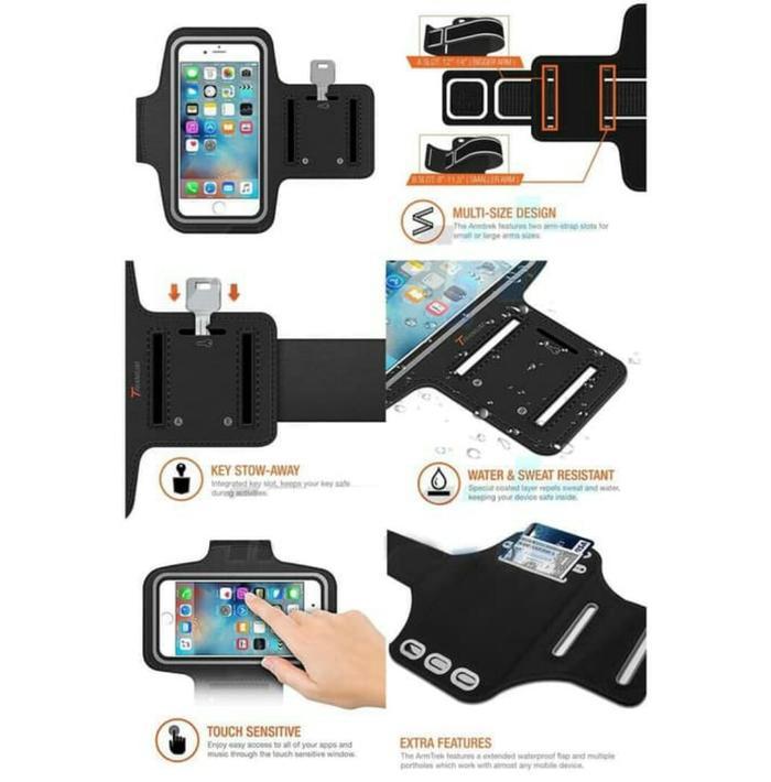 Tas Pinggang Waterproof Hp Olahraga Running Jogging Sport Armband Case ...