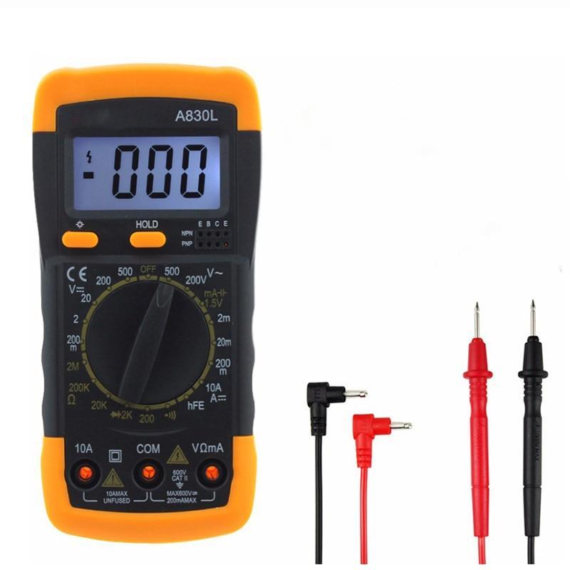 A830L Multimeter Handheld High Precision Multifunction Portable ...