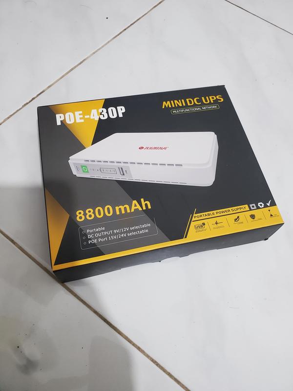 KENIKA Portable Mini UPS DC POE Lithium 8800mAh POE-430P - Shop | Tokopedia