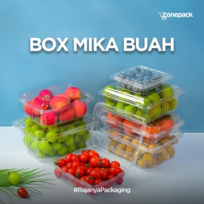 Mika Box Buah 250 ML 500 ML | Mika Tray Strawberry Anggur Kelengkeng ...