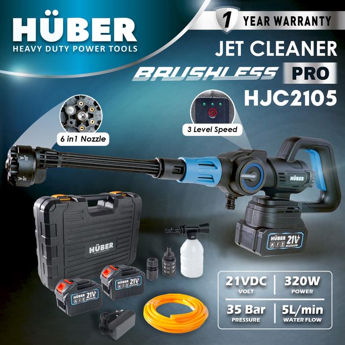 Promo HUBER Jet Cleaner Brushless High Pressure Washer 320W Alat Cuci ...