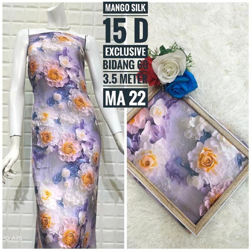 KAIN PASANG MANGO 15D VITNAM REMIUM TERBARI 2025 Satin - TikTok Shop ...