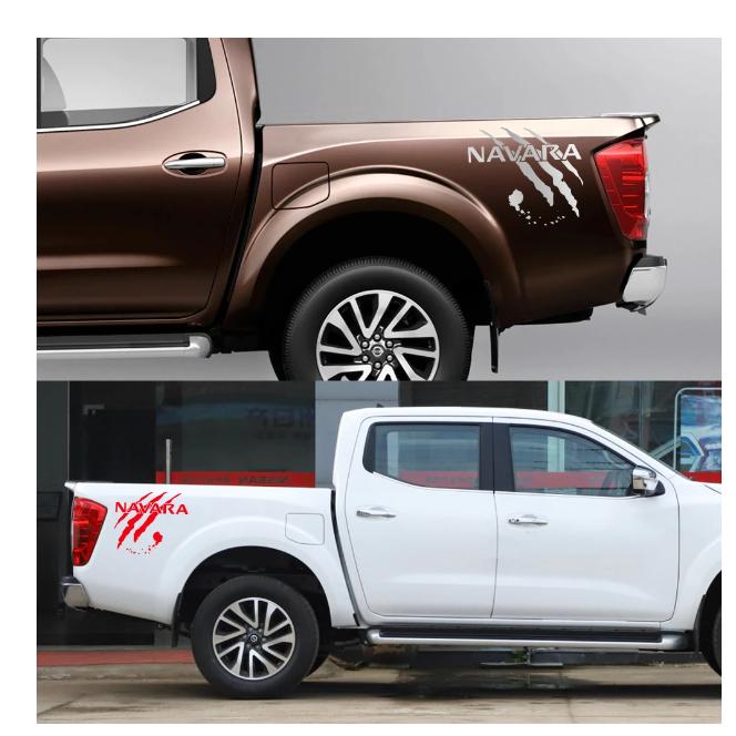 Pickup Bed Side Sticker For Nissan Navara NP300 SR5 SR Car Graphics ...
