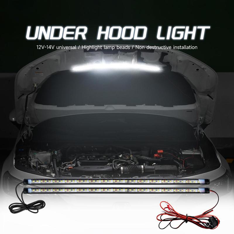 2 in 1 Car LED Under Hood Work Inspection Light Kit Waterproof - TikTok ...