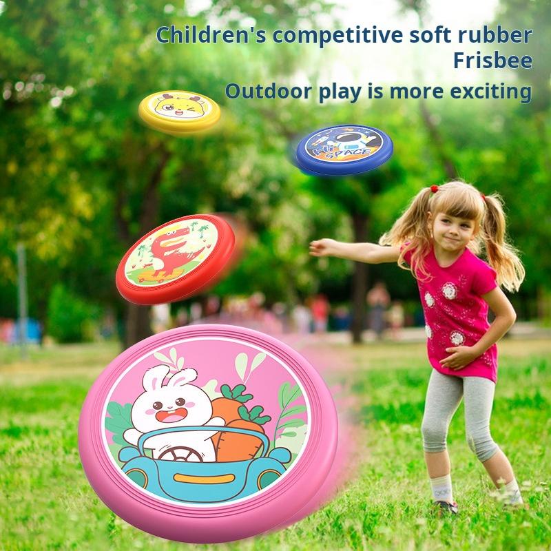 Outdoor sports cartoon soft frisbee, playing with family - TikTok Shop ...