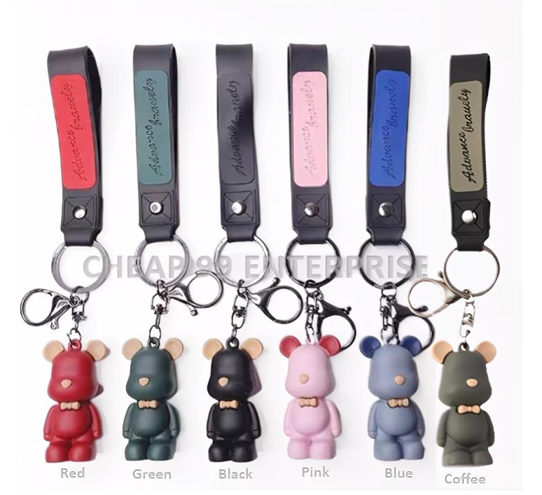 Cute Classic Nordic Brick Bear Keychain Vintage Designs Bag Keychain ...