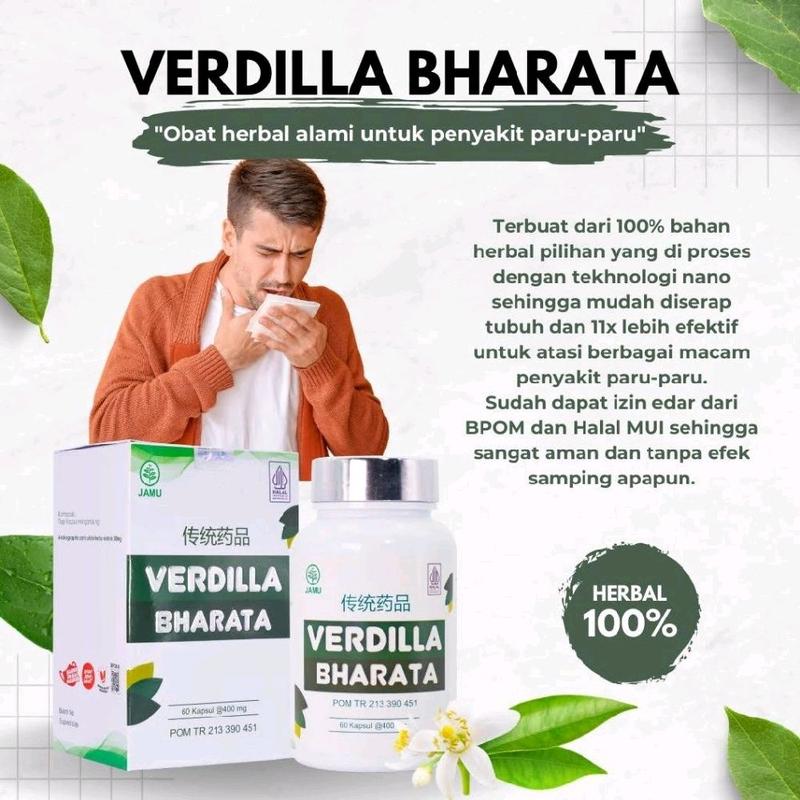 Verdilla Bharata Obat Herbal Paru-paru Isi 60 Kapsul Terdaftar di BPOM ...