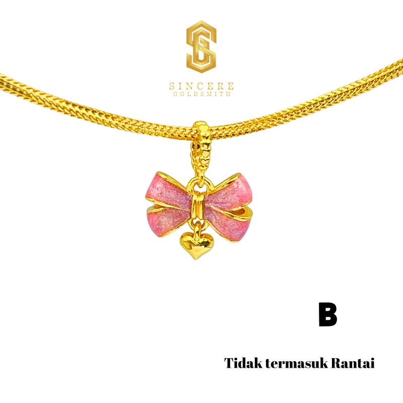 Sincere Store Emas 916 3L Mini Loket Ribbon Galaxy 2C | Emas - TikTok ...