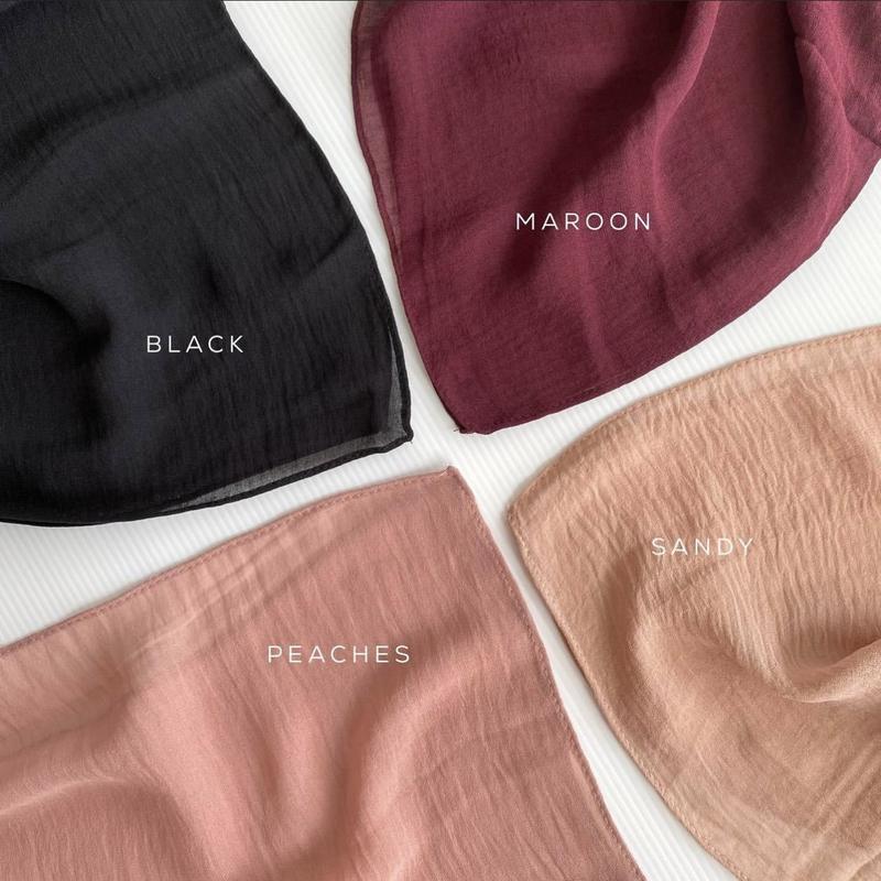 SHAWL CRUMPLE IRONLESS Cotton Kain Pashmina - TikTok Shop Malaysia