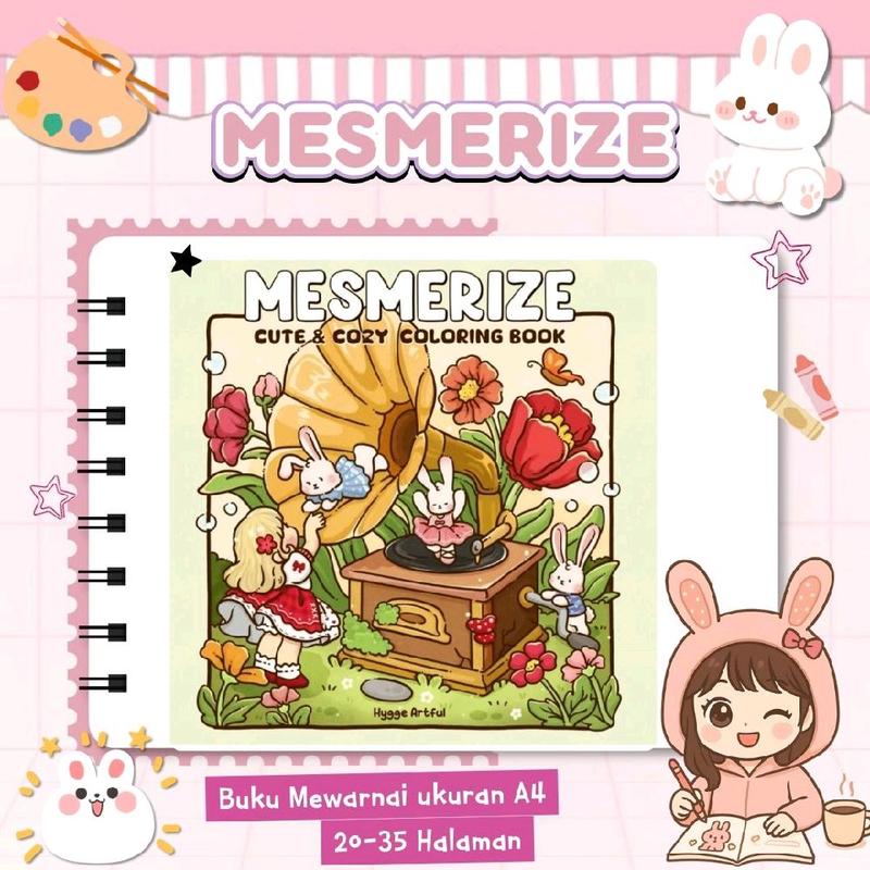Mesmerize Coloring Book – Cute & Cozy - Shop | Tokopedia