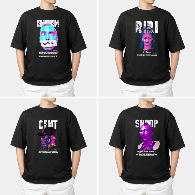 Printout [Oversized] Luminous Icon Tees Unisex Tshirt Roundneck ...