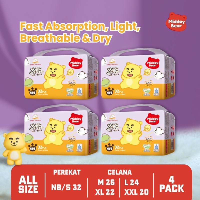 Midday Bear Popok Celana Dan Popok Perekat Sekali Pakai dengan - Shop ...