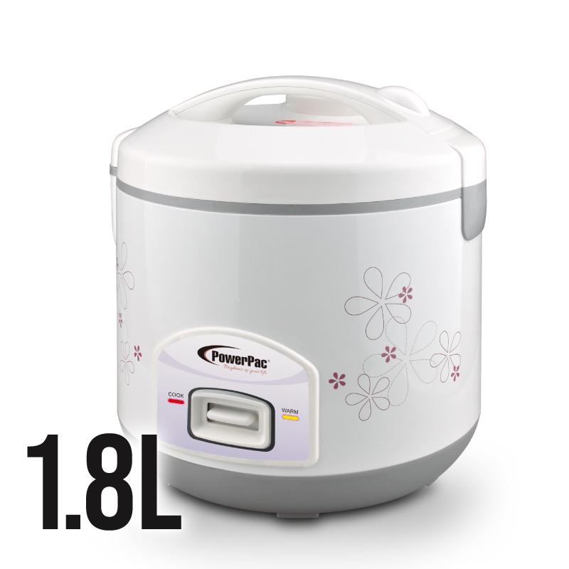 PowerPac Rice Cooker 1.8L with Steamer (PPRC18) - TikTok Shop Singapore