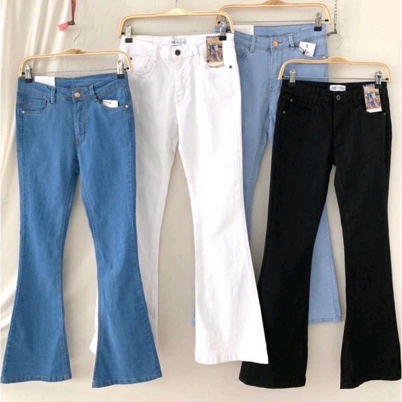 Bootcut ladies jeans ready stock plain Denims seluar jeans cucian ...