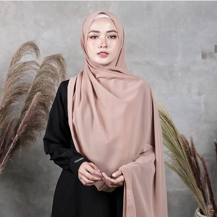 Shofia Hijab - Pashmina Ceruti Babydoll Premium Basic Polos 200x75cm - Shop | Tokopedia