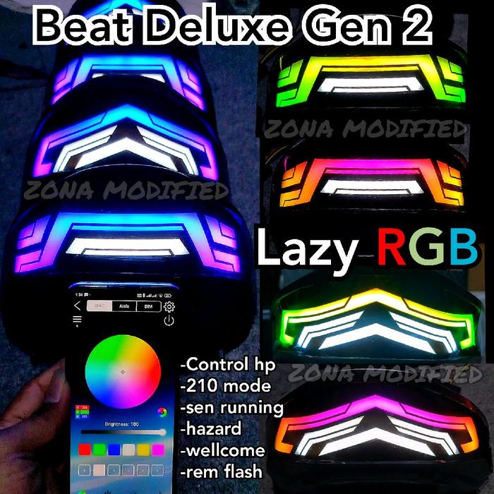 Jual Stoplamp Lazy RGB Honda Beat Deluxe Gen 2 / street / smart key ...