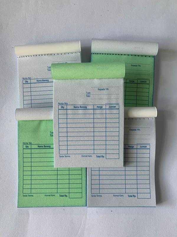 Nota Mini NCR, 2 Ply, Ukuran Seperdelapan Folio, Langsung Tembus - Shop ...