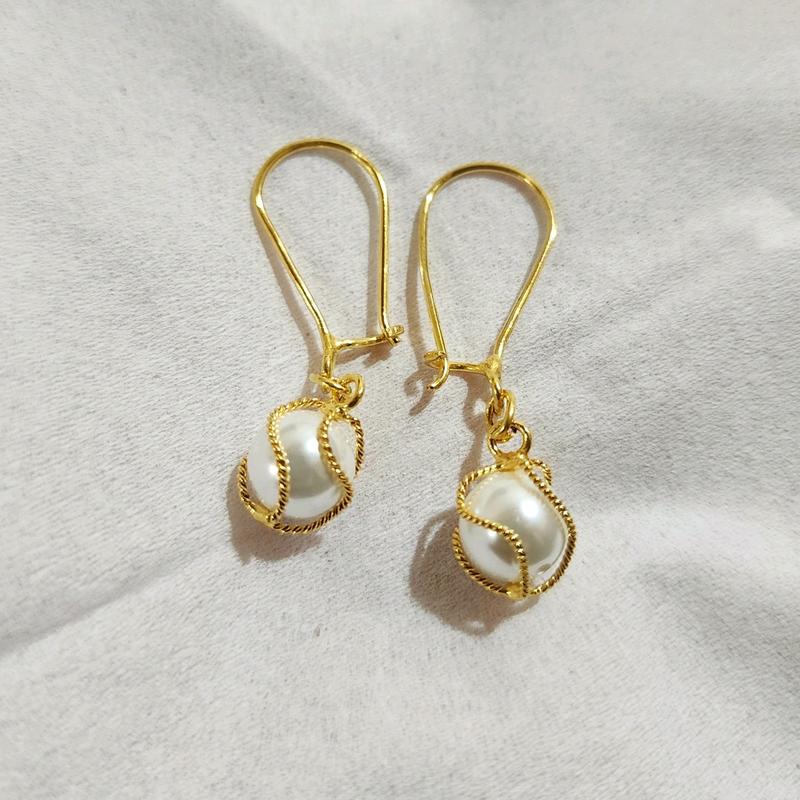 Anting Mutiara Mini Lapisan Goldplated - Shop | Tokopedia