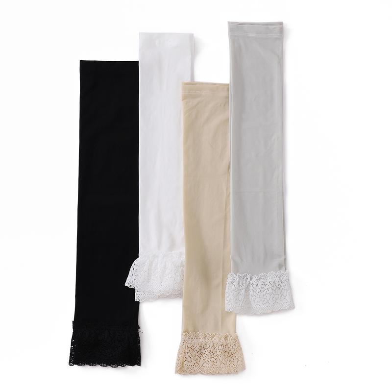 Fashion Lace Sunscreen Armbands For Women Adjustable Uv Protection ...