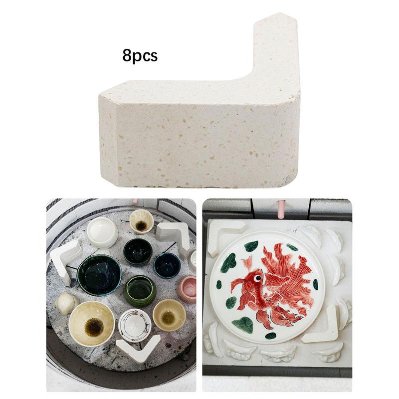 8 Pieces Pottery Kiln Posts Refractory for Ceramics at Home Arts - Shop ...