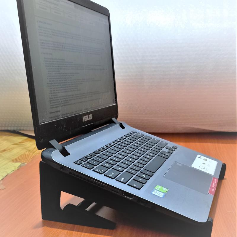Stand holder laptop /stand laptop /tatakan laptop kayu/ stan - Shop ...
