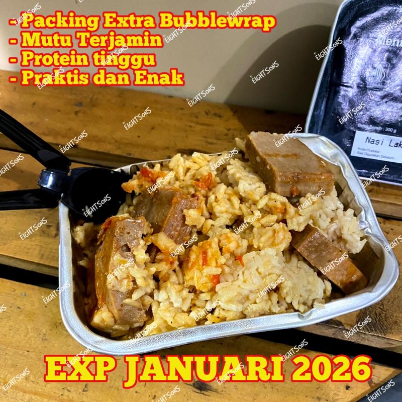 PROMO Ransum Nasi Naraga Jatah TNI Ecer 1 Nasi exp 31 Januari 2026 ...