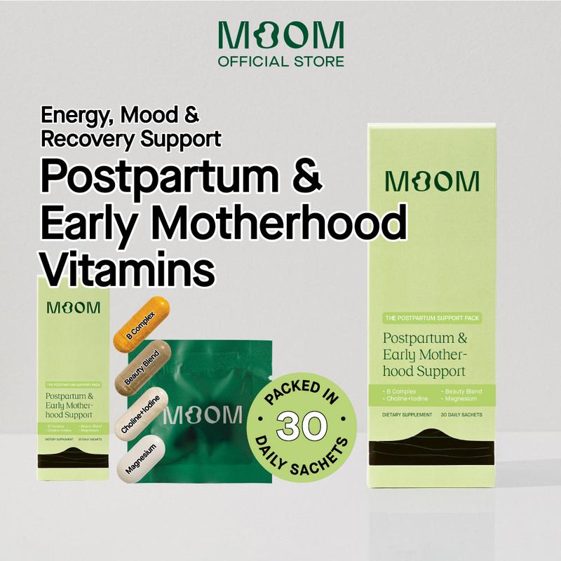 Moom Health The Postpartum Pack, 100% Natural. Postnatal Support ...