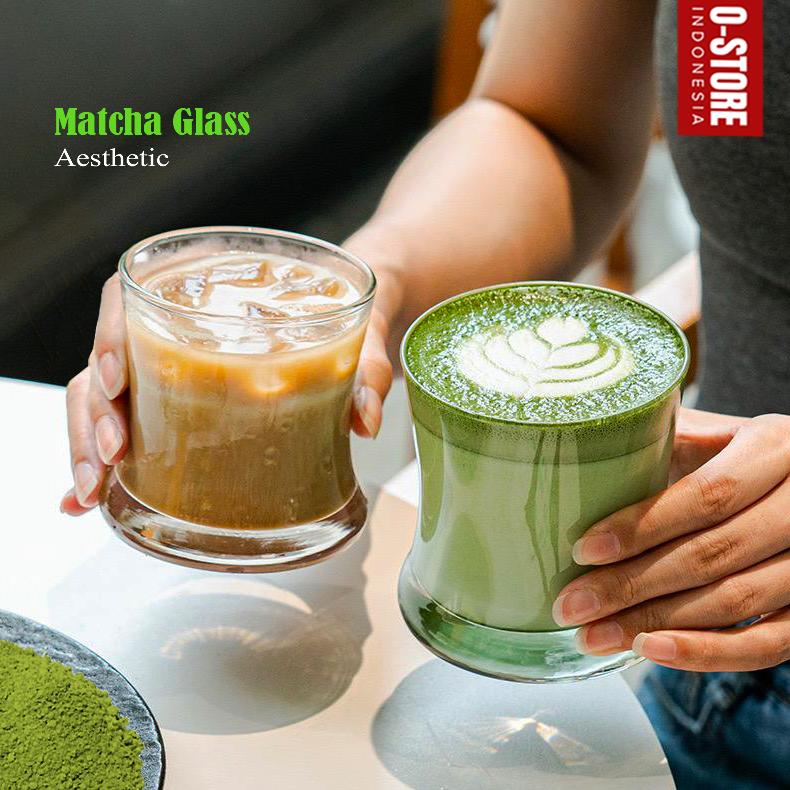 Gelas Kaca Aesthetic Matcha Glass Gelas Wine Kaca Whisky Glass - Shop ...