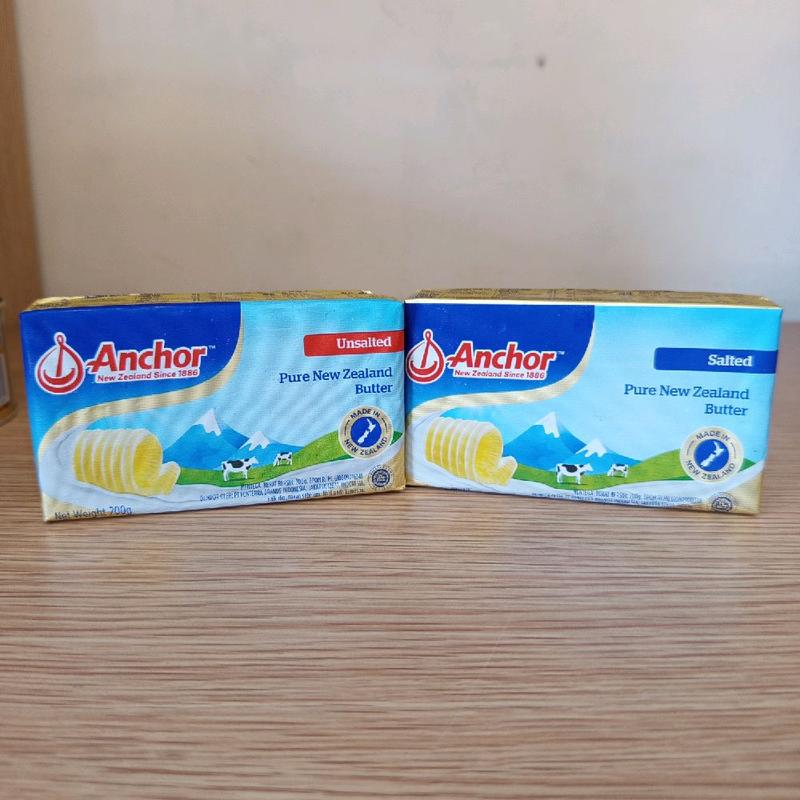 Anchor Butter Salted & Unsalted Kemasan 200gr - Shop | Tokopedia