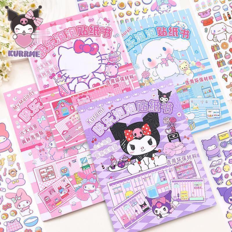 Kuromi Stickers Comel Cute Sanrio Student Happy Bubble Stickers ...