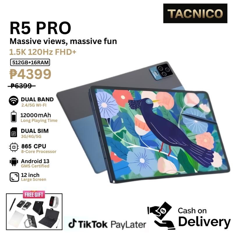 R5 Pro Original Android Tablet Tab 16+512GB 5G Brand 10 Inch - TikTok ...