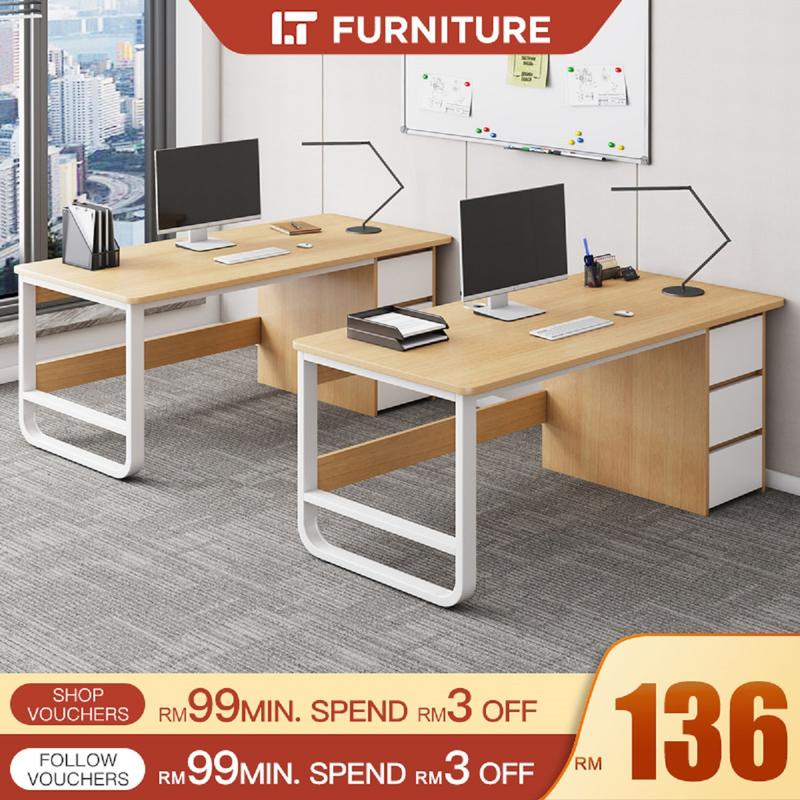 Office Table with Drawer Meja Office Meja Belajar Computer Table ...