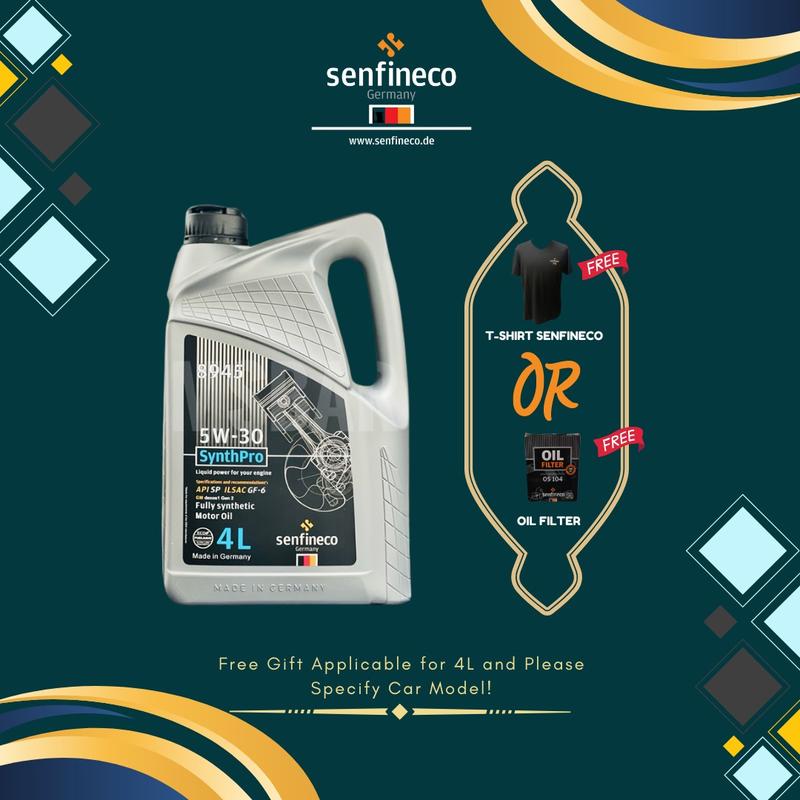 SENFINECO SynthPro Fully Synthetic Oil 5W30 - Japanese/Korean/Malaysian ...