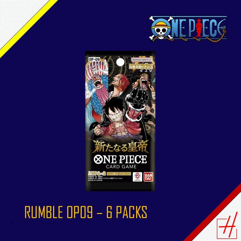OP-09 Rumble 6 Packs - THE FOUR EMPEROR ONE PIECE TCG - TikTok Shop ...