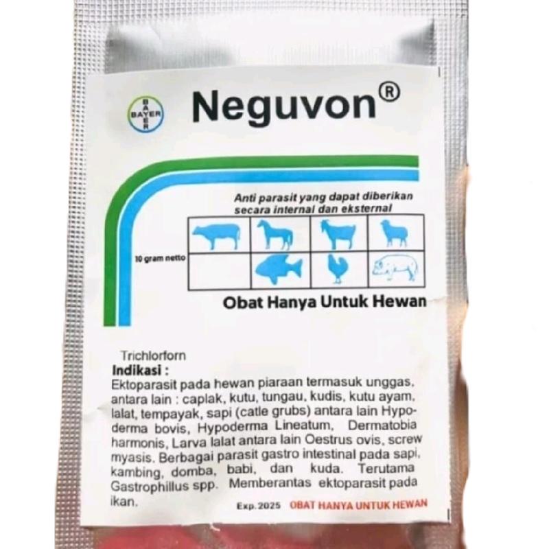 Bayer Neguvon Obat Caplak Tungau 10 Gram Untuk Hewan Piaraan - Shop ...