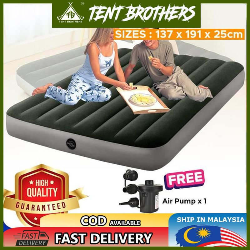 INTEX 64108 (+Pump) 1.37M DURA-BEAM Standard Fiber-Tech Inflatable Air ...