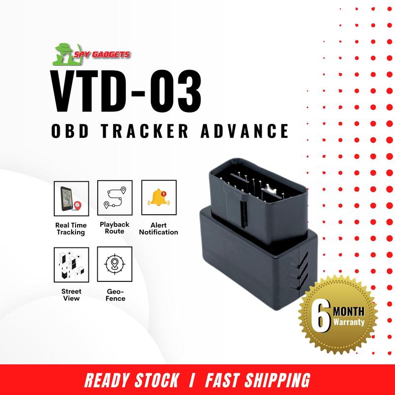 VTD-03 OBD ADVANCE PORT Tracker Full Black - TikTok Shop Malaysia
