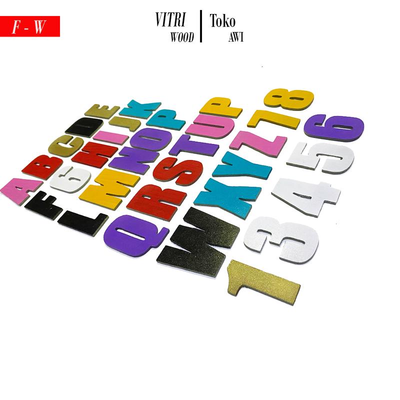 Custom Huruf Satuan Hiasan Dinding Serba Guna Huruf Kayu Ukir - Shop ...