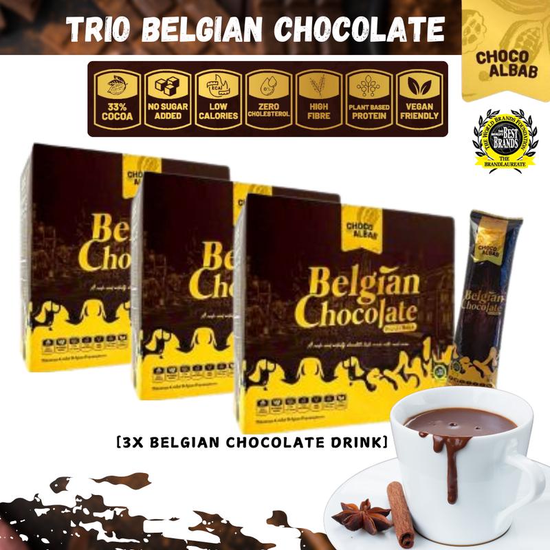 Trio Combo - Choco Albab Belgian Chocolate Drinks Premium - TikTok Shop ...