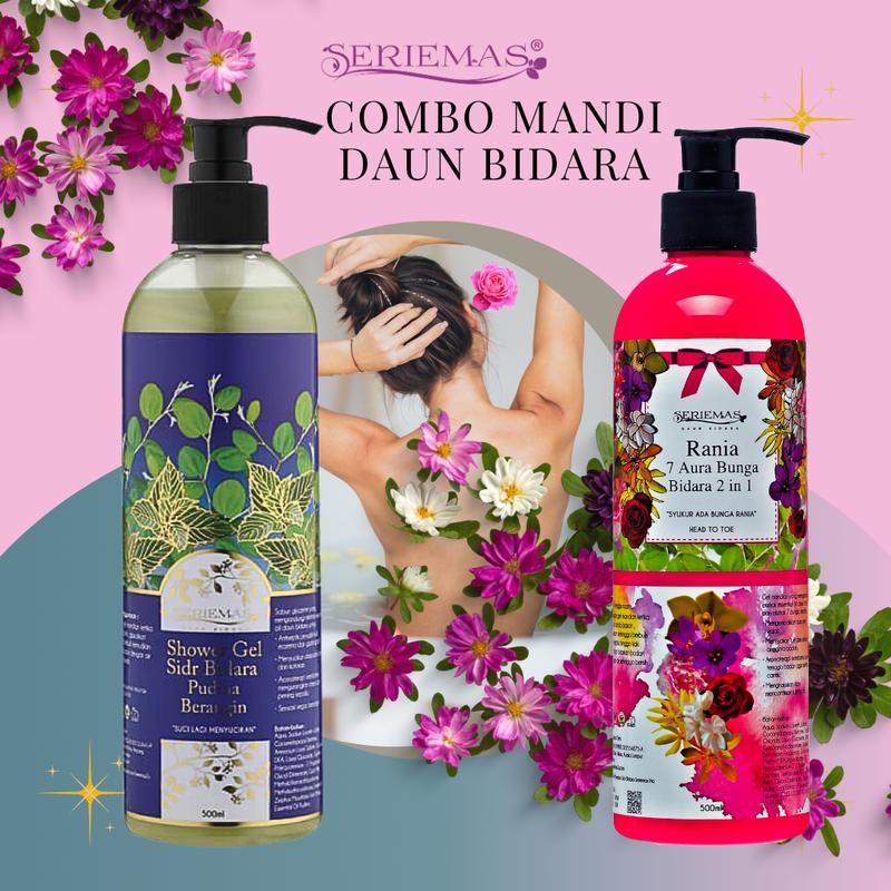 GEL MANDIAN BIDARA 500ML AURA 7 BUNGA BIDARA RUQYAH ORI SERIEMAS ...