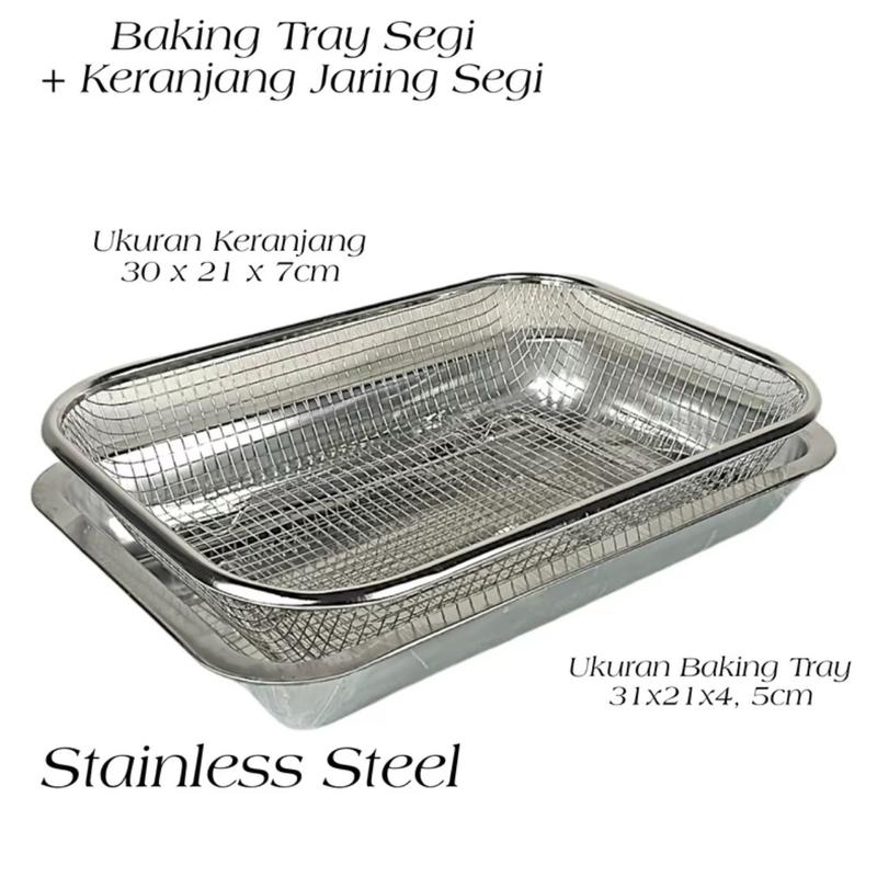 Alat Peniris Minyak Gorengan Serbaguna Stainless Saringan Keranjang ...