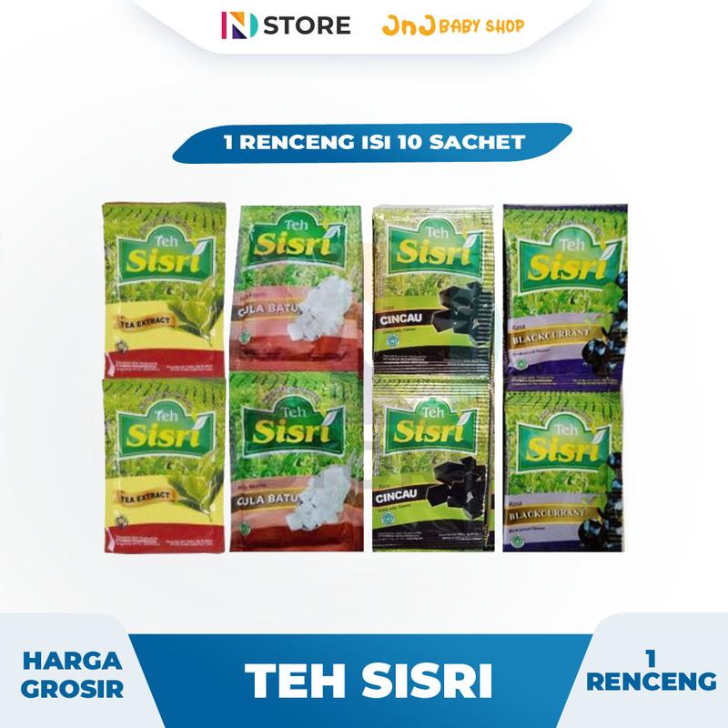 TEH SISRI GULA BATU/CINCAU/BLACKCURRANT/ORIGINAL 1 RENCENG ISI - Shop ...