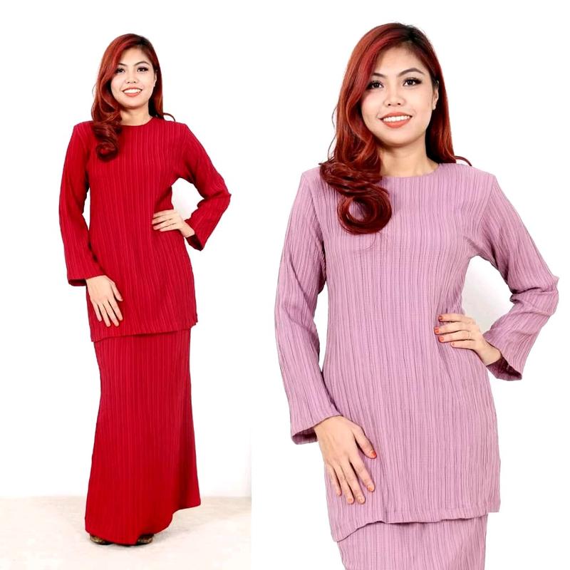 BAJU KURUNG MODERN!! COTTON BEAUTY LINE "IRONLESS" Wanita - TikTok Shop ...