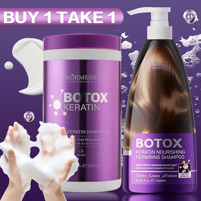 1000ML Botox Keratin Hair Treatment MaskOrganic Repair Conditioner ...