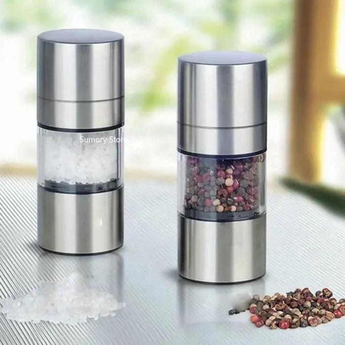 Jual Manual Salt Pepper Grinder Stainless Steel Portable Mini Mill ...